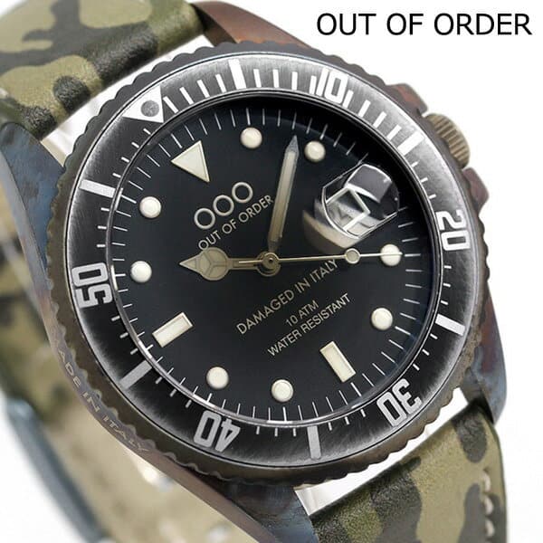 [New]Out of order quartz vintage leather 40mm OOO-001-2CA Out Of Order ...