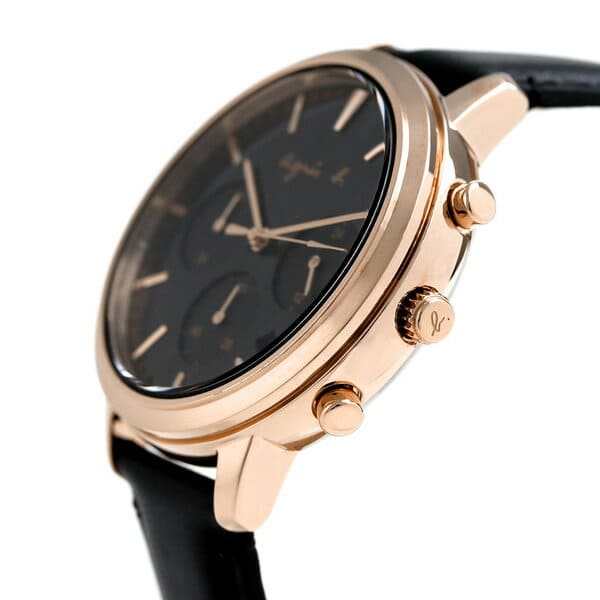 [New]agnis b. clock men chronograph FCRT966 agnes b. Sam 40mm black ...