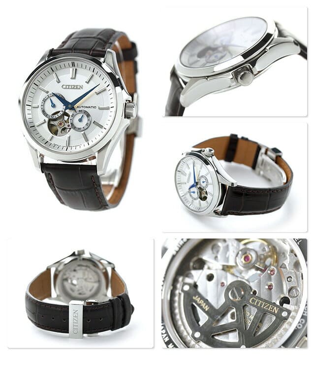 [New]Citizen Open Heart Men's Mechanical Watch Silver x Dark Brown ...