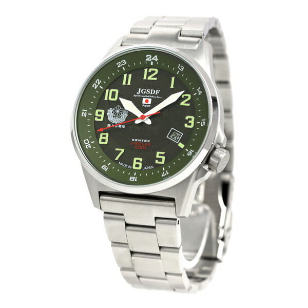 [New]Kentex JSDF Standard Men's Solar Watch Green Watch S715M-04 - BE ...