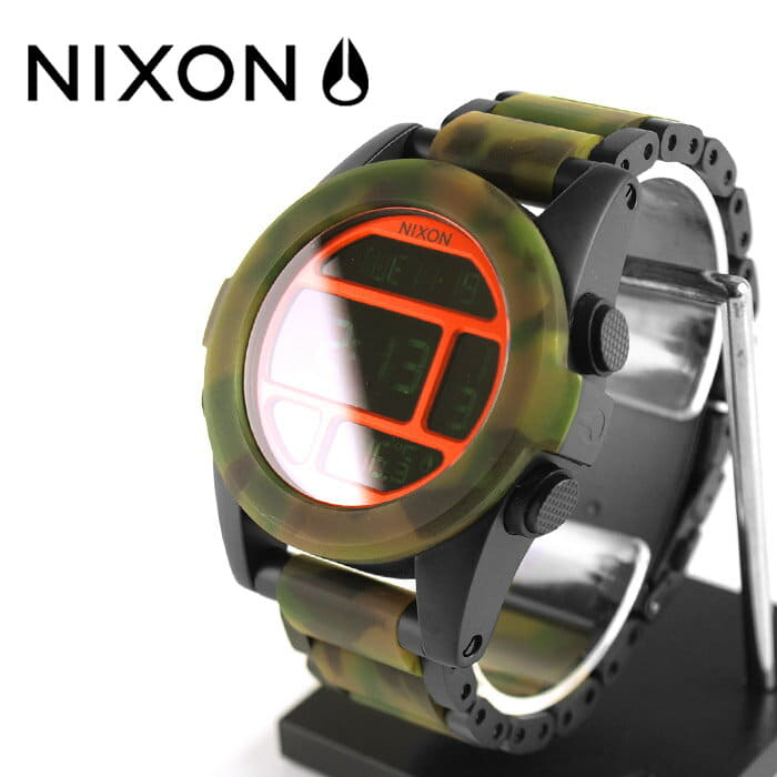 [New]Nixon watch Unit SS/Matte Black X Camo Unisex - BE FORWARD Store