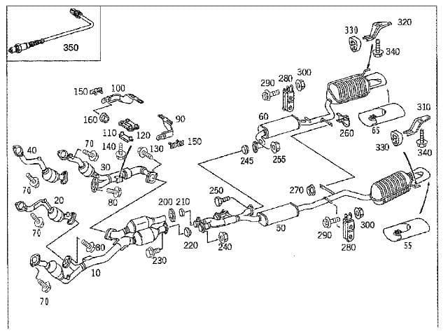 [Used]Front Exhaust Pipe MERCEDES-BENZ Benz s class 2001 GF-220178 ...