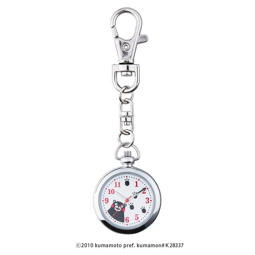 [New]Kumamon pattern key ring clock KM-AL085-RDS - BE FORWARD Store