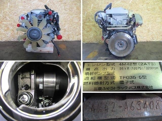 [Used]4M42 Engine MITSUBISHI Canter 2008 PDG-FE82B - BE FORWARD Auto Parts