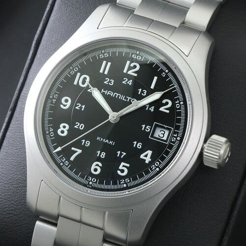 [New]Hamilton HAMILTON khaki field men clock H68411133 Black - BE ...