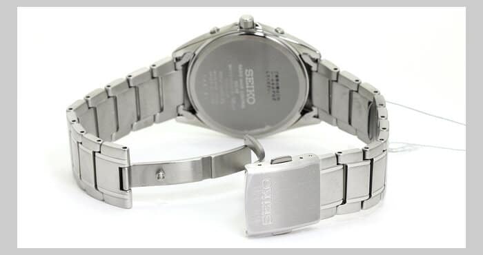 [New]It is white clock/ SEIKO SEIKO spirit solar electric wave titanium ...
