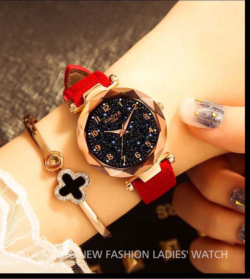 [New]Luminous Ladies Watch Glitter Dial Belt Matte Material - BE ...