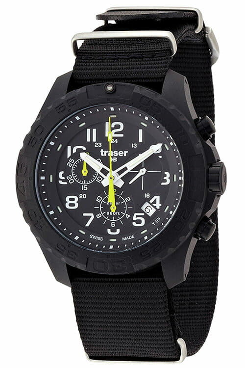 [New]Traser Swiss Military Outdoor Pioneer Chronograph Watch Nato Strap ...