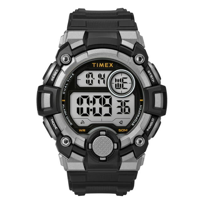 [New]Timex watch men's A game 50mm digital metallic gray/Black TIMEX ...