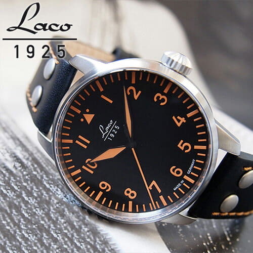 [New]Laco Men's Automatic Winding Pilot Watch NAPOLI ref:861965 - BE ...
