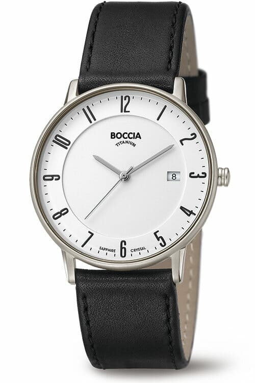 [New]BOCCIA TITANIUM Men's German Watch All Titanium 39mm White/Black ...
