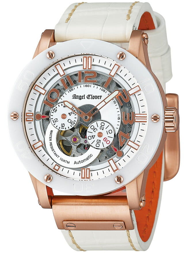 [New]Angel clover watch essence venture men self-winding watch white ...