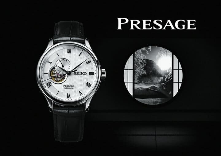 [New]Seiko PRESAGE Men's Mechanical Manual Winding Watch Black/Silver ...