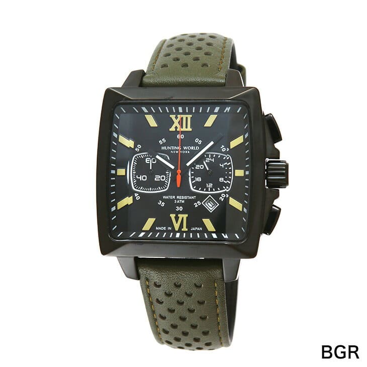 [New]Hunting World HUNTING WORLD HW701 watch chronograph BGR SBK SBR men gentleman stylish - BE ...