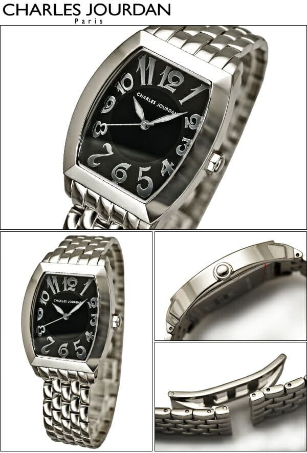 [New]Charles Jordan CHARLES JOURDAN clock watch mens Black 132.12.1 G2 ...