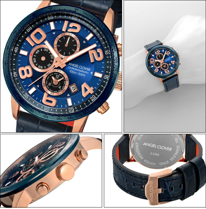 [New]The watch that angel clover Angel Clover Luce LU44PNV-NV clock ...