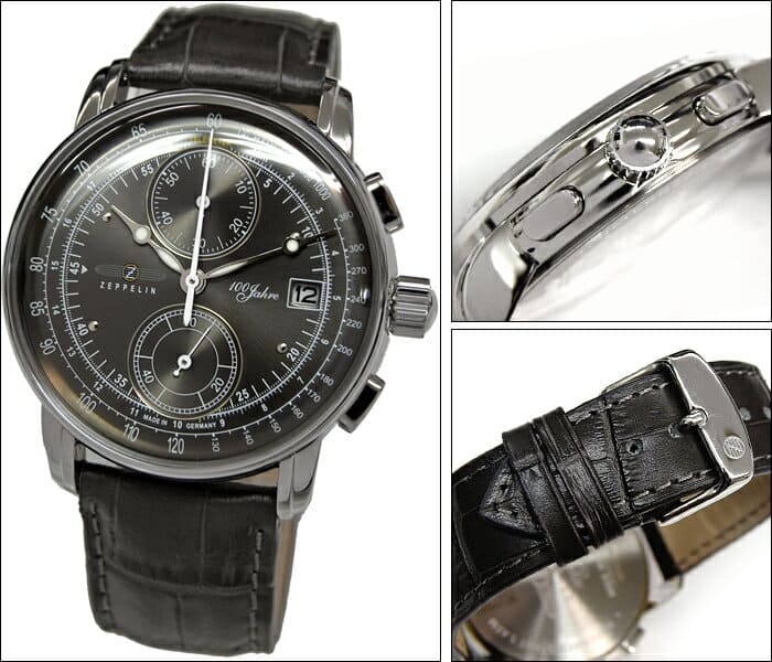 [New]Zeppelin ZEPPELIN clock watch mens 8670-2 dark brown leather - BE ...