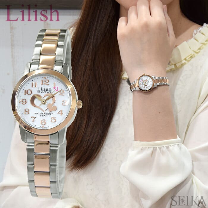 [New]Citizen Lilish Ladies Solar Watch Pink Gold/Silver H997-906 - BE ...