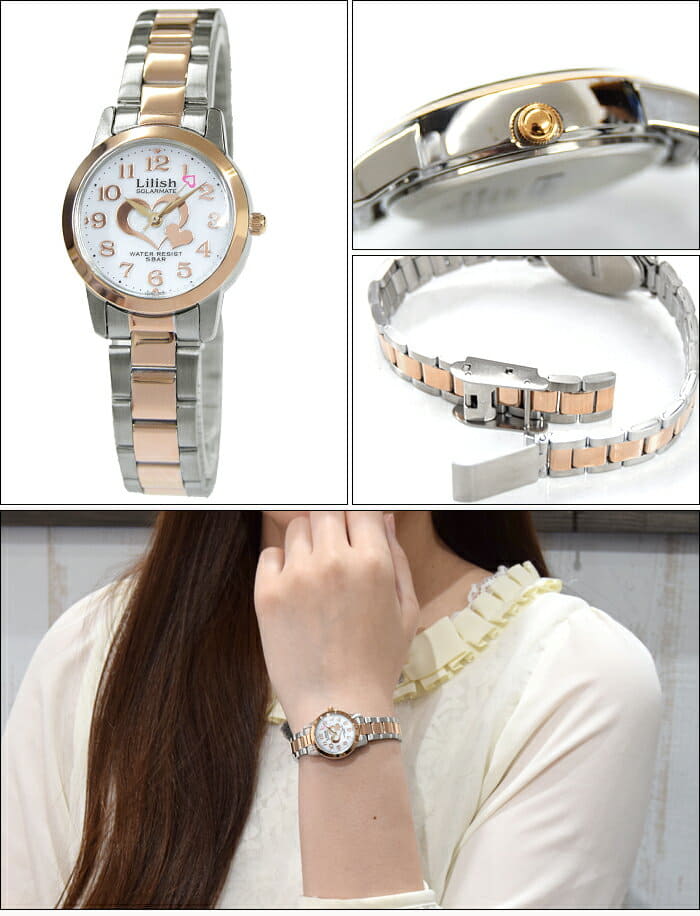 [New]Citizen Lilish Ladies Solar Watch Pink Gold/Silver H997-906 - BE ...