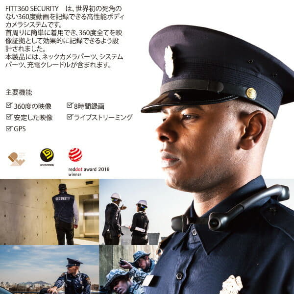 [New]LINKFLOW FITT 360 SECURITY wearable Camera LFFTSC1 Black Camera ...