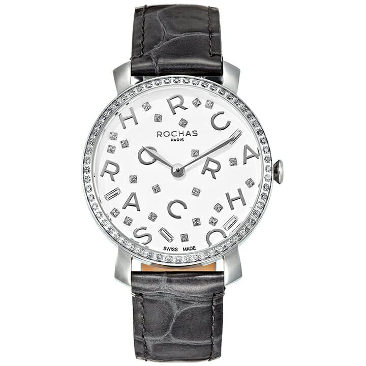 [New]Lady's watch RJ08 white Silver gray alphabet Paris this perfume ...
