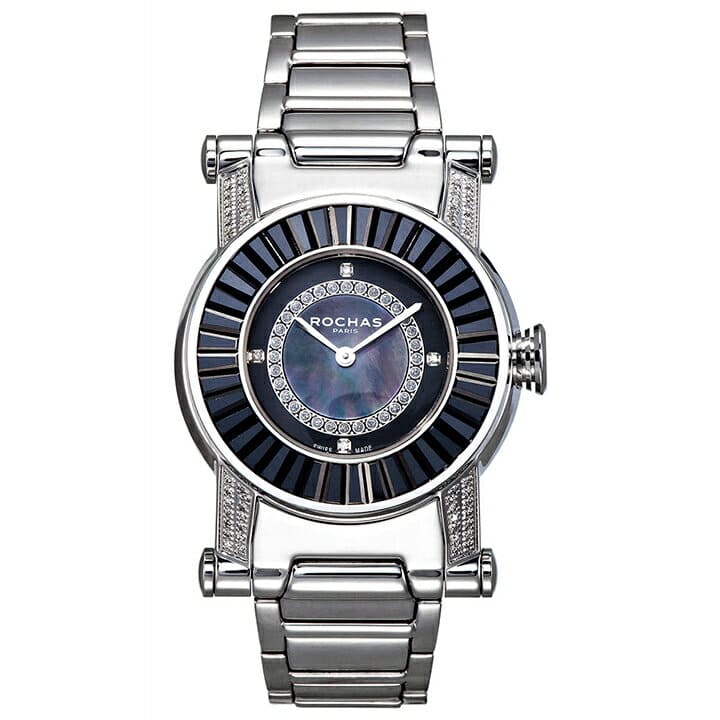 [New]jewelry RJ30 Black Silver diamond SS bracelet watch Switzerland of ...