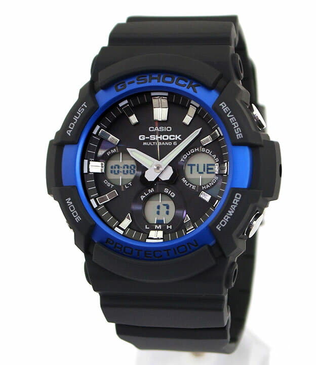 [New]CASIO Casio G-SHOCK G-SHOCK GAW-100B-1A2 mens watch urethane Electric wave solar tough ...