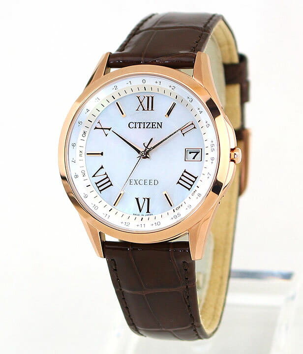 [New]Citizen Exceed Eco-drive Men's Solar Radio Watch Leather Band ...