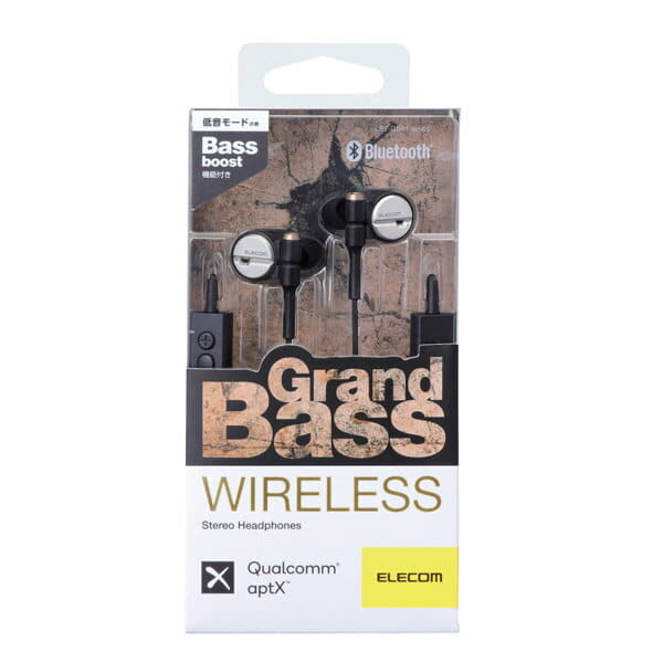 [New]ELECOM ELECOM Bluetooth earphone GrandBass GB41 Black LBT-GB41BK ...