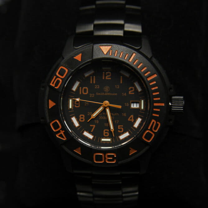 [New]Smith & Wesson /S&W DIVER diver's watch light emission tritium ...