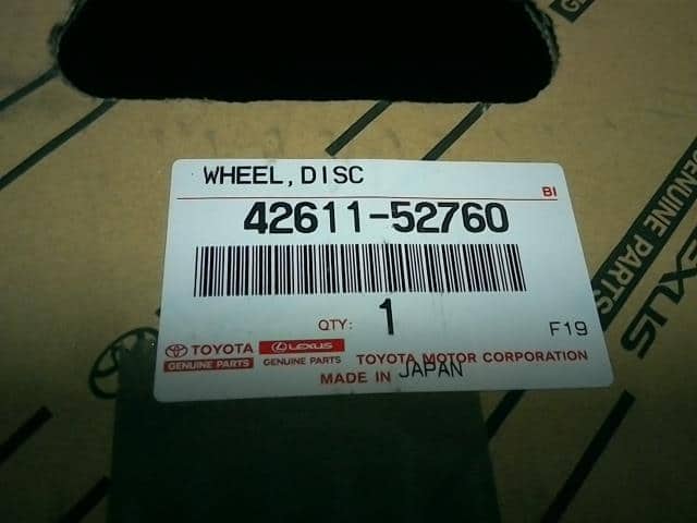 [Used]Wheel TOYOTA Probox 2016 DBE-NSP160V 4261152760 - BE FORWARD Auto ...