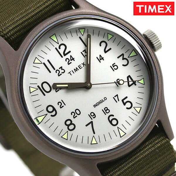 [New] Timex MK1 aluminum 40mm Men's watch TW2R37600 TIMEX gray Silver X ...