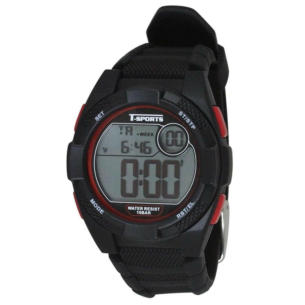[New]T-sports digital watch TS-D062-RD - BE FORWARD Store