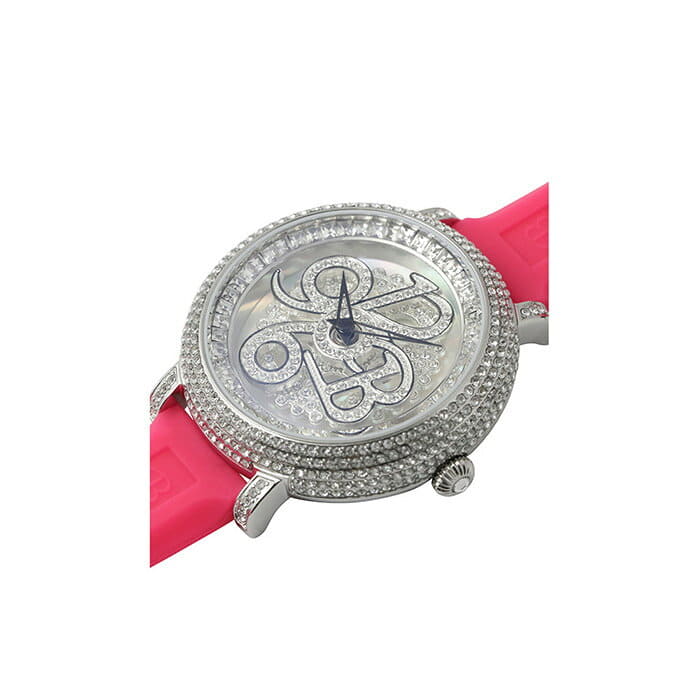 [New]BRILLAMICO NUMBER Swarovski Watch Unisex 40MM FRESH PINK/SILVER ...