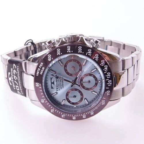 [New]Techno Chronograph Watch 10 ATM Waterproof Ice Blue T4251AI - BE FORWARD Store