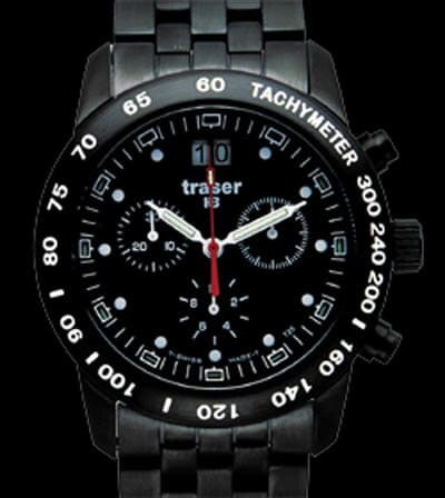 [New]traser Traser watch CLASSIC CHRONOGRAPH BIG DATE PRO BLUE T4004 ...