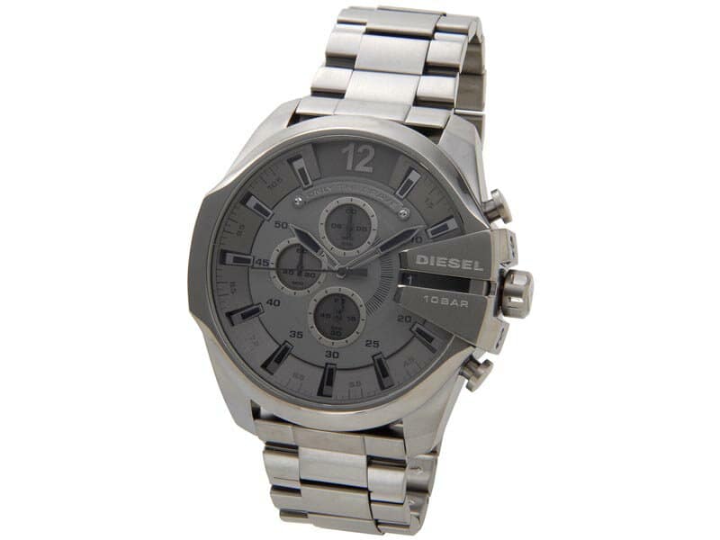 [New]Diesel DIESEL clock DZ4282 Mega Chief mega chief cancer metallic ...