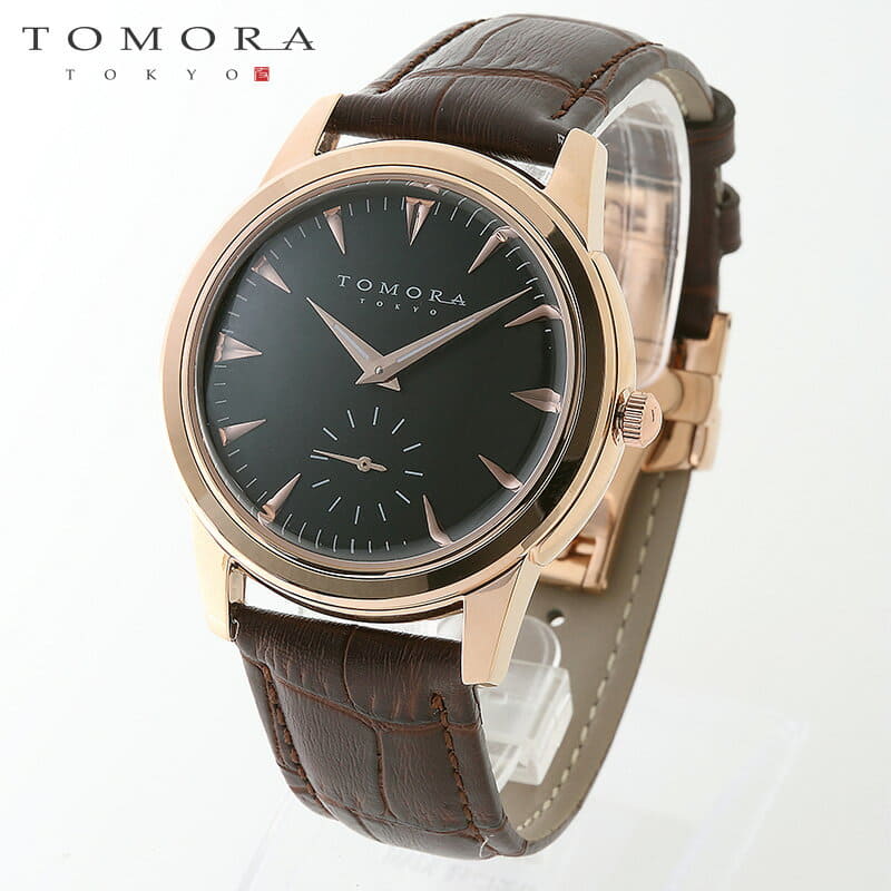 [New]TOMORA TOKYO Quartz Watch with small seconds display T-1602 PGBK ...
