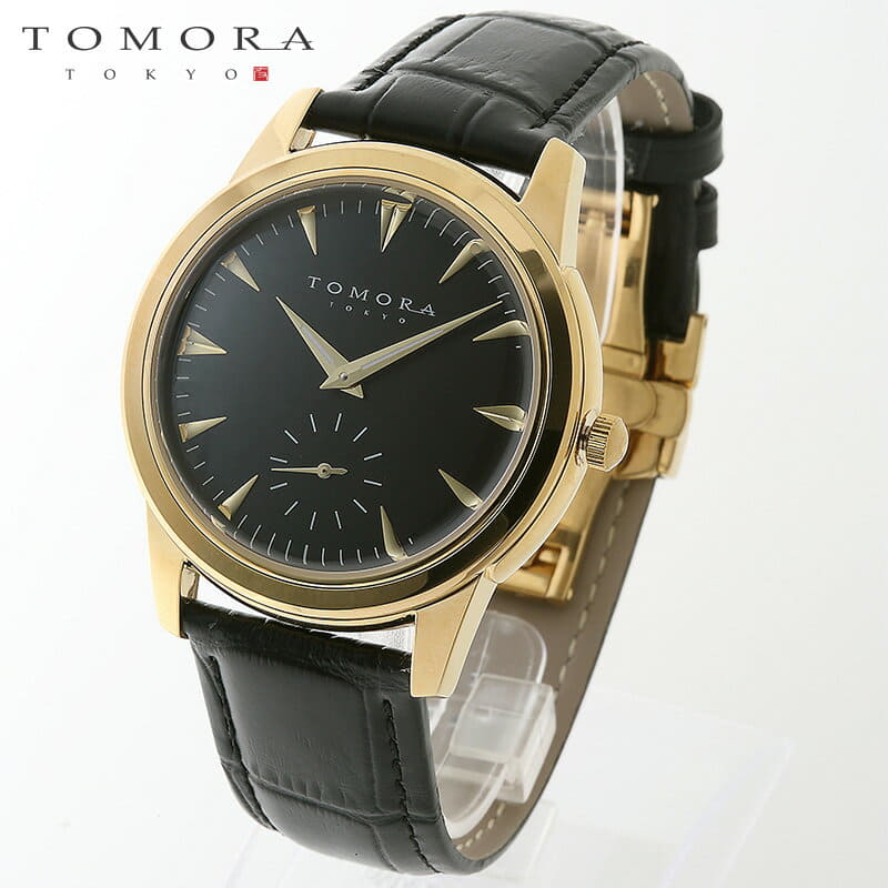 [New]TOMORA TOKYO Quartz Watch with small seconds display T-1602 GDBK ...