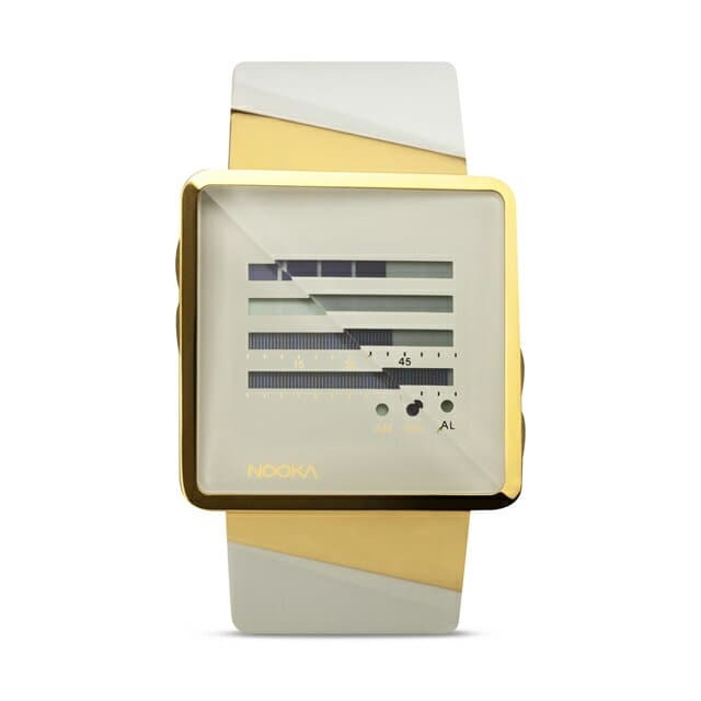 [New]nuka ZIZM Gold x White watch mens Lady's NKA-02-0002 Halloween ...