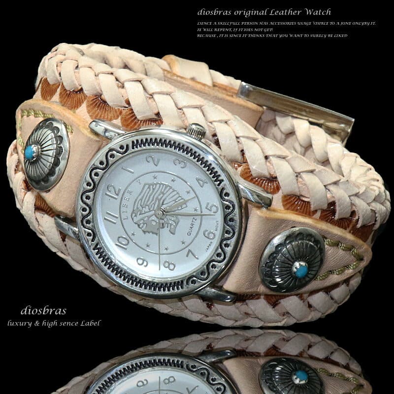 [New]diosbras- Dio brass - Genuine leather saddle leather bikies ...