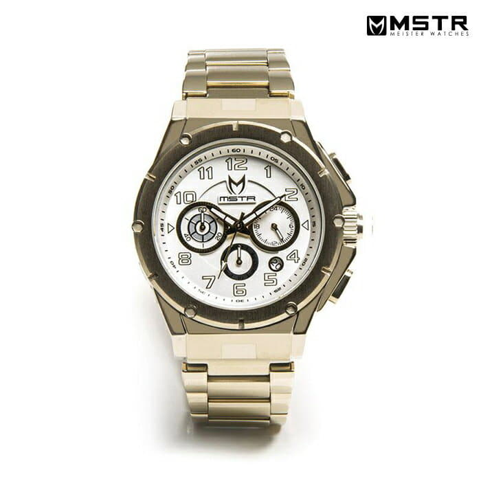 [New]MSTR WATCHES AMBASSADOR MK3 CHAMPAGNE GOLD X WHITE STAINLESS STEEL ...