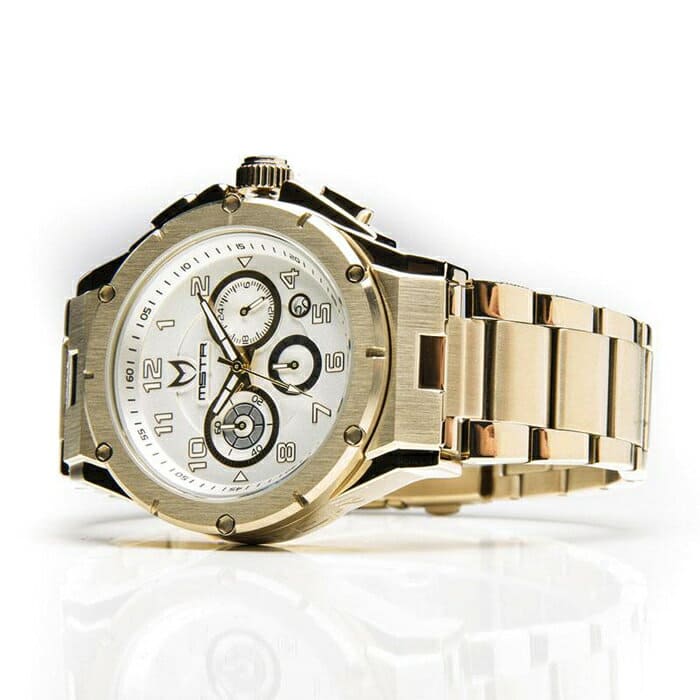 [New]MSTR WATCHES AMBASSADOR MK3 CHAMPAGNE GOLD X WHITE STAINLESS STEEL ...