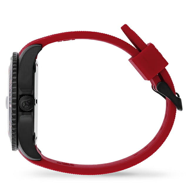 [New]Ice watch clock ICE steel - Black red (large) - BE FORWARD Store