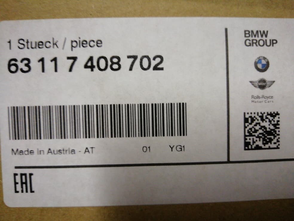 [Used]Genuine Parts 7 series G11/12 headlight/lamp Right 63117408702 ...