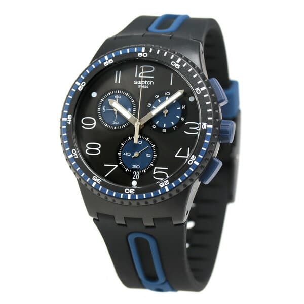 [New]SWATCH Originals Chronograph Watch Plastic 42mm SUSB406 - BE ...