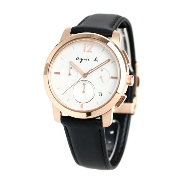 [New]with the porch FCRT964 agnes b. with the agnis b. Chronograph mens ...