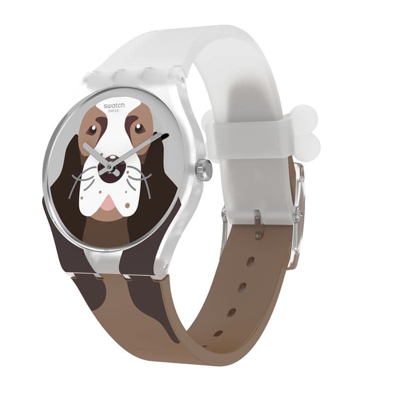 [New]SWATCH Originals Ladies Watch ROSIE BONE Silicone Belt Plastic ...