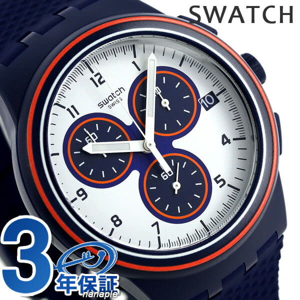 [New]SWATCH Swiss Original Men's chronograph Watch 42mm SUSN412 - BE ...