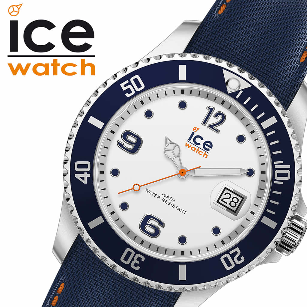 [New]Ice watch ICEWATCH clock ice ICE WATCH ice steal white blue medium ...